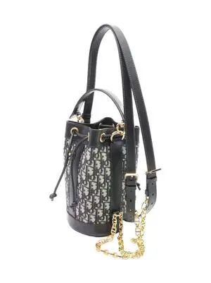 Dior Oblique Canvas Bucket Bag - Blue