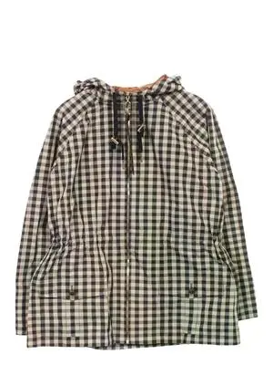 LOUIS VUITTON Gingham Monogram Drawstring Hood Jacket - Black