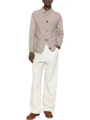 I BLUES Button-up Cardigan - Neutrals