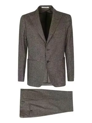 Tagliatore Single-breasted Suit - Brown