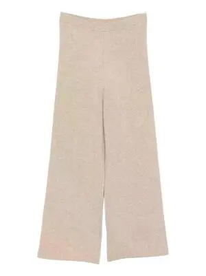 I BLUES I BLUES Fine-Knit Cropped Trousers
