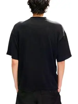 Kenzo Logo-embroidered T-shirt - Black