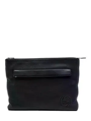 Gucci 2000-2015 Calfskin Soho Clutch Bag - Black