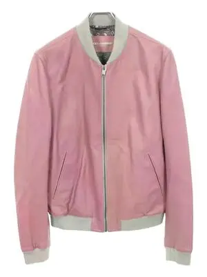 Dolce & Gabbana Lambskin Bomber Jacket - Pink