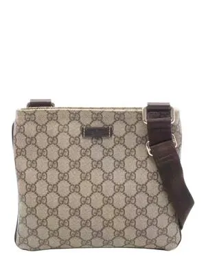 Gucci Gg Supreme Monogram Shoulder Bag - Neutrals