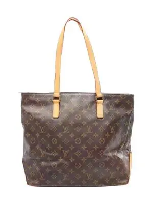 LOUIS VUITTON Monogram Canvas Cabas Mezzo Tote Bag - Brown