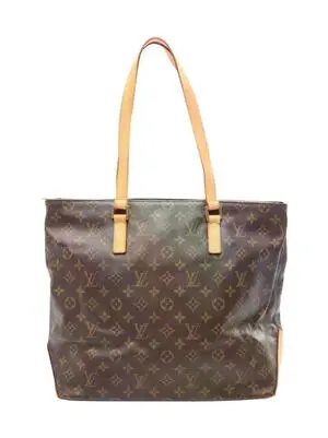 LOUIS VUITTON Monogram Canvas Cabas Mezzo Tote Bag - Brown