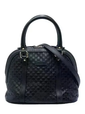 Gucci Microguccissima Dome Satchel - Black