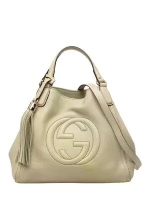 Gucci Gucci Small Leather Soho Satchel Brown