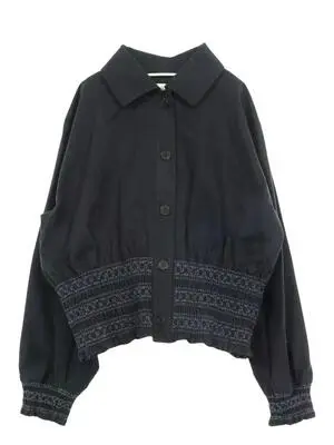 HERMÈS Hermès Embroidered Smocked Jacket