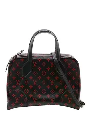 LOUIS VUITTON 2000-2026 Monogram Infrarouge Dora Soft Mm Satchel Black