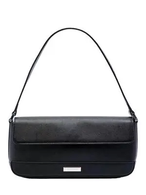 Burberry Leather Shoulder Bag - Black