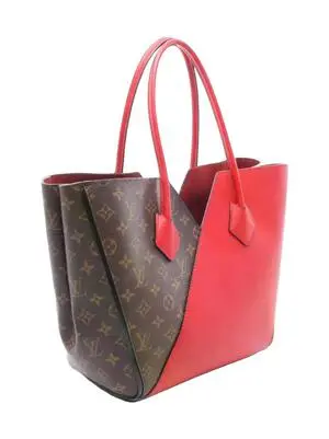 LOUIS VUITTON Louis Vuitton 2015 MM Kimono Monogram Tote Bag Red