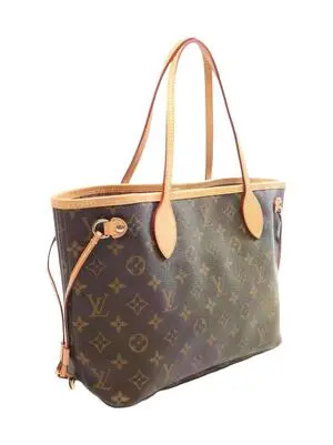 LOUIS VUITTON Monogram Neverfull Pm Tote Bag - Brown