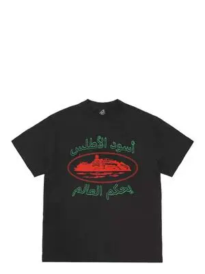 CORTEIZ Alcatraz Morocco Logo-print T-shirt - Black