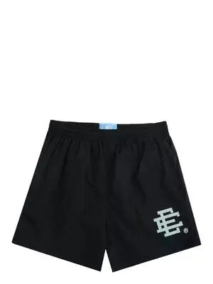 ERIC EMANUEL Logo-print Drawstring Swim Shorts - Black