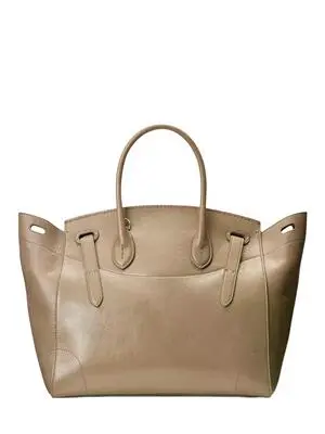 RALPH LAUREN Ricky 33 Tote Bag With Charm Detail