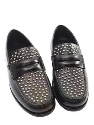 LOUIS VUITTON Studded Loafers - Black