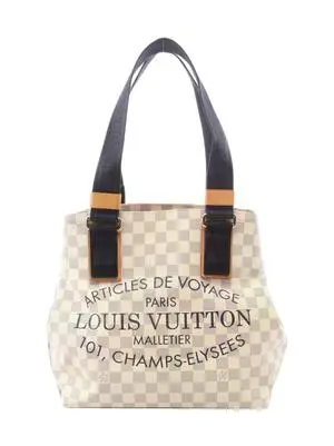 LOUIS VUITTON Louis Vuitton Damier Azur Hippopotamus Tote Bag