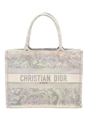 Dior Christian Dior 2000s Book Tote Canvas Tote Bag Grey
