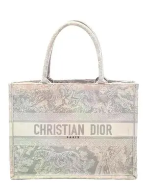 Dior 2000s Book Tote Canvas Tote Bag Grey