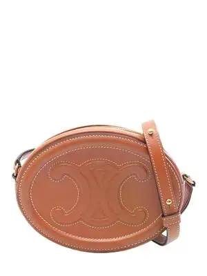 Celine Triomphe Oval Mini Bag - Brown