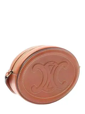 Celine Celine Triomphe Oval Mini Bag Brown