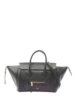 Celine 2010s Nano Luggage Tote Bag - Black