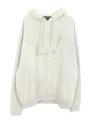 LOUIS VUITTON Rhinestone Logo Hoodie - Grey