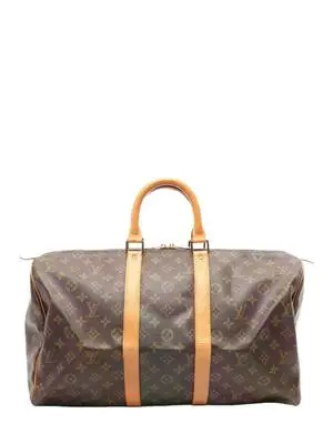 LOUIS VUITTON Monogram Keepall 45 Holdall - Brown