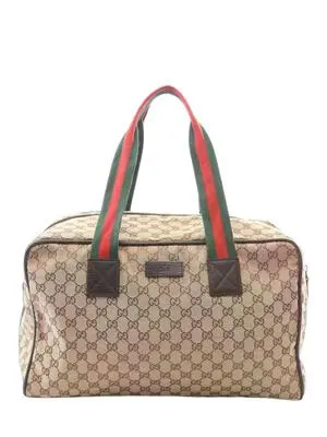 GUCCI Gucci 2000s GG Canvas Boston Bag