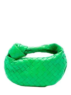 Bottega Veneta Bottega Veneta Mini Nappa Intrecciato Jodie Hobo Bag Green
