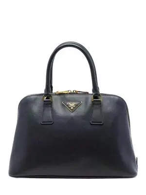 Prada Saffiano Lux Promenade Satchel - Black