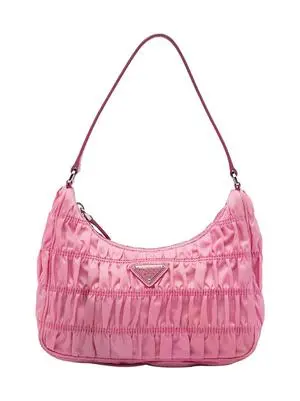 Prada Tessuto Gaufre Re-edition Shoulder Bag - Pink