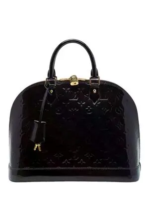 LOUIS VUITTON Monogram Vernis Alma Pm Handbag - Purple