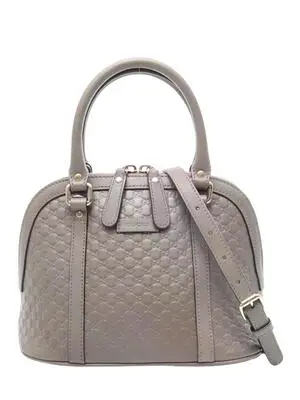 Gucci Micro Guccissima Leather Dome Handbag - Grey