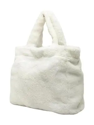 Prada Prada Terry Cloth Logo Tote Bag White