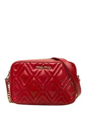 MIU MIU Miu Miu Matelassé Nappa Chain Camera Bag