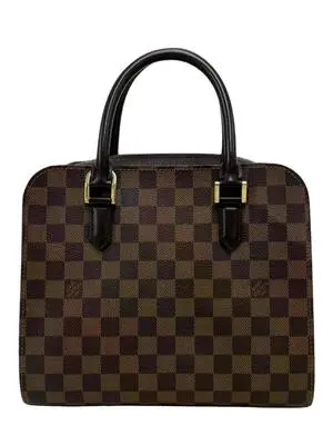 LOUIS VUITTON Damier Ebene Triana Handbag - Brown