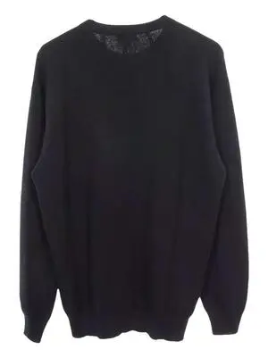 GIORGIO ARMANI Giorgio Armani Logo Pattern Crew Neck Sweater