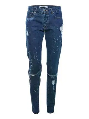 Givenchy Distressed Slim Fit Jeans - Blue
