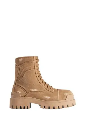 Balenciaga Combat Strike Boot - Brown