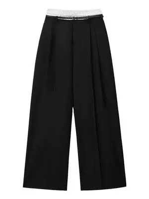 Alexander Wang Mid-rise Layered Boxer Tailored Pant - Black
