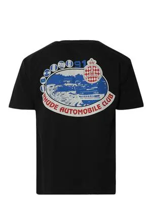 Rhude Automobile Club Tee Vintage - Black