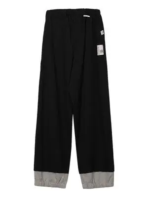Mihara Yasuhiro Layered Wool Trousers - Black