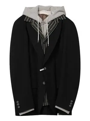 Mihara Yasuhiro Triple Layered Blazer Dark - Black