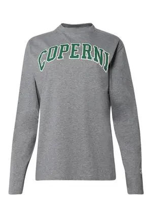Coperni College Print Long Sleeve T-shirt - Grey