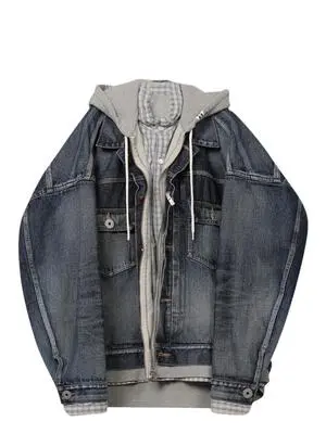 Mihara Yasuhiro Triple Layered Denim Jacket - Indigo