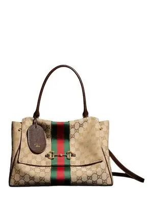Gucci Gucci Paparazzo Medium Top Handle Bag Brown