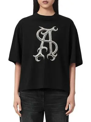 ALLSAINTS Allsaints Reflex Amelie Cotton Graphic Tee